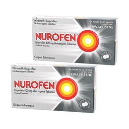Reckitt Benckiser Deutschland GmbH Nurofen Ibuprofen 400 mg &uuml;berzogene Tabletten Set (2x 24St) 2 St