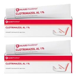 ALIUD 2x Clotrimazol Al 1% Creme Doppelpackung 50 g