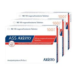 Ass Aristo 100 mg magensaftresistente Tabletten (3x100 St) 3 St