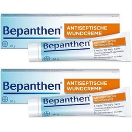 BAYER Bepanthen antiseptische Wundcreme Doppelpackung (2x 20g) 2 St