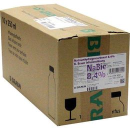Fresenius Natriumhydrogencarbonat 8,4% Glas Infusionslsg. 10X250 ml