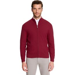 Marco Donati Herren Strickjacke mit verdecktem Rei&szlig;verschluss kirsche Gr&ouml;&szlig;e 54