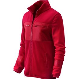 Marco Donati Herren Fleecejacke mit 4 Taschen rot Gr&ouml;&szlig;e 44/46