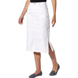CR&Eacute;ATION L Damen Jeansrock wei&szlig; Gr&ouml;&szlig;e 20