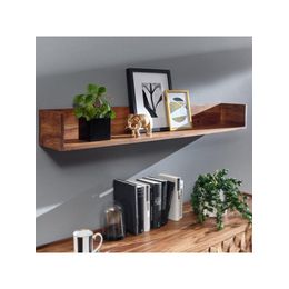 KADIMA DESIGN Wandregal 120x15x20 cm Massivholz H&auml;ngeregal Modern | Gr.: onesize