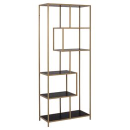 ebuy24 B&uuml;cherregal Sea Schwarz 77 x 35 cm | Gr.: onesize