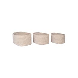 ebuy24 Korb Cadima 3er Set Beige 18 x 23 cm | Gr.: onesize
