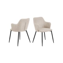 ebuy24 Esszimmerstuhl Ilsa Beige 2er Set | Gr.: onesize