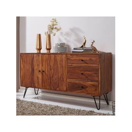 KADIMA DESIGN Sideboard WL5.629 Massivholz 145x75x40 cm Landhaus Kommode, | Gr.: onesize
