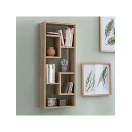 KADIMA DESIGN Wandregal 36x90x13,5 cm Holz Design H&auml;ngeregal modern, in Sonoma | Gr.: onesize