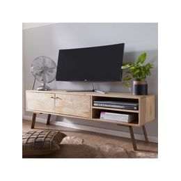 KADIMA DESIGN HiFi Lowboard SIKAR Massivholz Landhaus TV Kommode 145x47x35cm, | Gr.: onesize