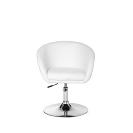KADIMA DESIGN Design Relaxsessel SPM2.158 Loungesessel Kunstleder Cocktailsessel in Wei&szlig; | Gr.: onesize