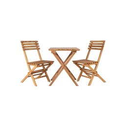 ebuy24 Caf&eacute;-Set Cuenca Teak 50 x 46 cm | Gr.: onesize