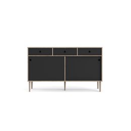 ebuy24 Sideboard Penny Schwarz 148 x 41 cm | Gr.: onesize