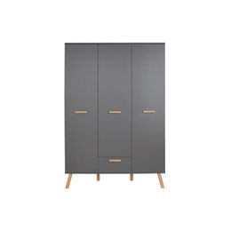ebuy24 Kleiderschrank MatsBaby Grau 130 x 60 cm | Gr.: onesize
