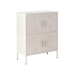 Beliani B&uuml;roschr&auml;nke HOLBECK in Beige - (W) 80 x (H) 101 x (L) 40 cm | Gr.: onesize