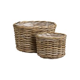 ebuy24 K&ouml;rbe Kalak 2er Set Natur 35 x 35 cm | Gr.: onesize