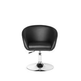 KADIMA DESIGN Design Relaxsessel SPM2.157 Loungesessel Kunstleder Cocktailsessel in Schwarz | Gr.: onesize