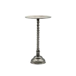 FineBuy Beistelltisch in Silber / Metall / 28x28x51 | Gr.: onesize