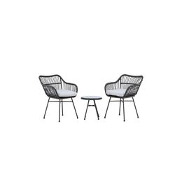ebuy24 Loungeset Viga Schwarz 40 x 40 cm | Gr.: onesize