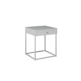 ebuy24 Nachttisch Pops Wei&szlig; 41 x 43 cm | Gr.: onesize