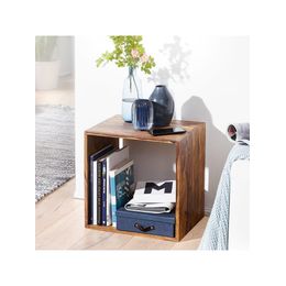 KADIMA DESIGN Standregal Massivholz MUMBAI 43,5 cm Cube Regal Design in Massivholz | Gr.: onesize
