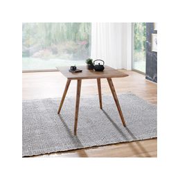 KADIMA DESIGN Esszimmertisch REPA 80 x 80 x 76 cm rustikal Massiv-Holz, | Gr.: onesize