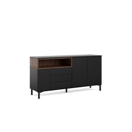 ebuy24 Schrank Rosa Schwarz 176 x 48 cm | Gr.: onesize