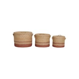 ebuy24 K&ouml;rbe Budoni 3er Set Natur 38 x 38 cm | Gr.: onesize