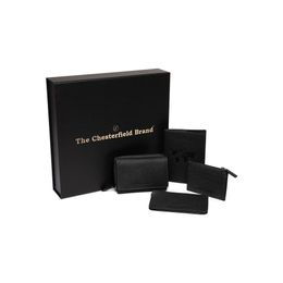 The Chesterfield Brand Geldb&ouml;rse RFID Schutz Leder 11.5 cm Geschenkbox in schwarz | Gr.: onesize