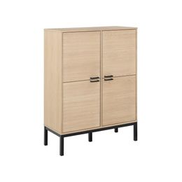 ebuy24 Vitrinenschrank Kensington Wei&szlig; 91 x 40 cm | Gr.: onesize