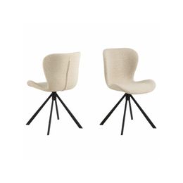 ebuy24 Esszimmerstuhl BatildaA1 Beige 2er Set | Gr.: onesize