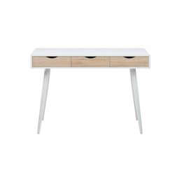ebuy24 Schreibtisch Nete Wei&szlig; 110 x 50 cm | Gr.: onesize