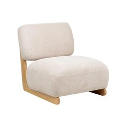 Beliani Sessel KOKKOLA in Beige/Braun - (W) 66 x (H) 71 x (L) 79 cm | Gr.: onesize