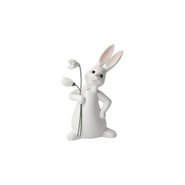 Goebel Figur " Hase Snow White-First Flowers " in wei&szlig; glasiert | Gr.: onesize