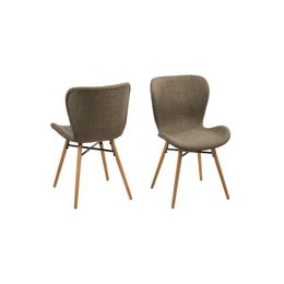ebuy24 Esszimmerstuhl Bali Braun 2er Set | Gr.: onesize