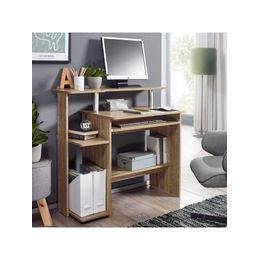 KADIMA DESIGN Computertisch WL1.171 94x90,5x48,5 cm Laptop Tisch Modern mit in Sonoma | Gr.: onesize