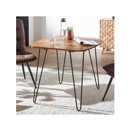 KADIMA DESIGN Esszimmertisch 80x80x76 cm Massivholz, Esstisch mit | Gr.: onesize