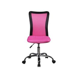 KADIMA DESIGN Kinder-Schreibtischstuhl SALERNO f&uuml;r Kinder ab 6 mit Lehne Rollen in Pink | Gr.: onesize