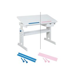 ebuy24 Schreibtisch Batur Wei&szlig; 109 x 55 cm | Gr.: onesize