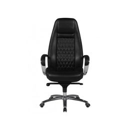 KADIMA DESIGN B&uuml;rostuhl AUSTIN Echt-Leder Schreibtischstuhl 120KG in Schwarz | Gr.: onesize