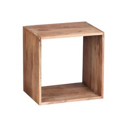 KADIMA DESIGN Standregal MUMBAI Massivholz 43,5 cm Cube Regal Design in Akazie | Gr.: onesize
