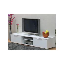 ebuy24 TV M&ouml;bel Bergamo Wei&szlig; 172 x 40 cm | Gr.: onesize