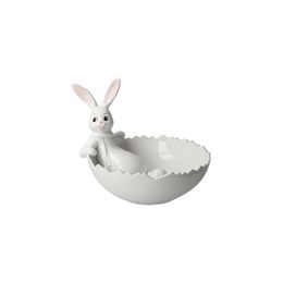 Goebel Figur " Hase mit Schale Snow White - Sweets for my Sweet " in wei&szlig; | Gr.: onesize