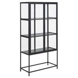 ebuy24 Vitrinenschrank Sea Schwarz 77 x 35 cm | Gr.: onesize