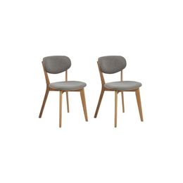 ebuy24 Esszimmerstuhl Minsk Grau 2er Set | Gr.: onesize