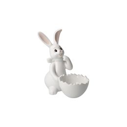 Goebel Figur " Hase mit Schale Snow White - Cute Girl " in wei&szlig; | Gr.: onesize