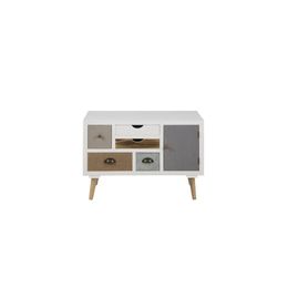 ebuy24 Kommode Thames Wei&szlig; 81 x 34 cm | Gr.: onesize