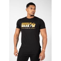 Gorilla Wear T-shirt - Classic - Schwarz/Gold | Gr.: M