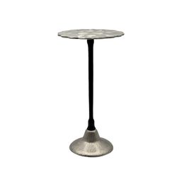 FineBuy Beistelltisch in Silber / Aluminium / 29x29x54 | Gr.: onesize